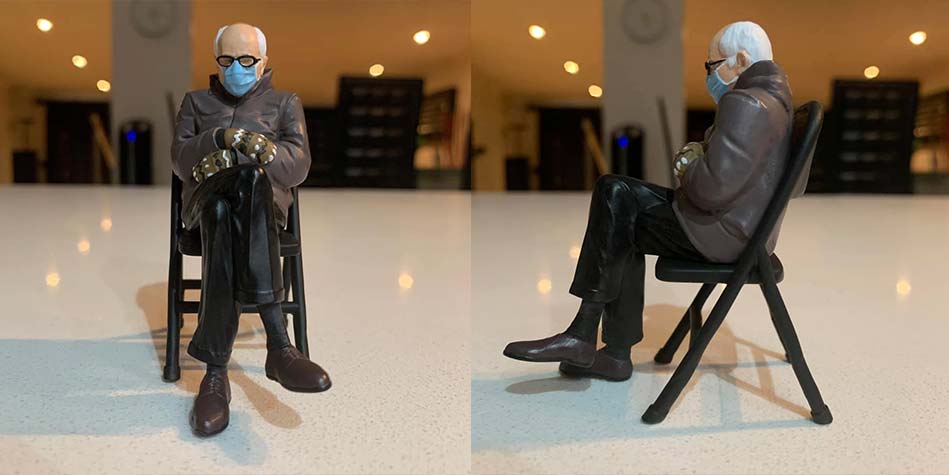 3D-Printed Bernie Sanders Meme - Justin Wiggins