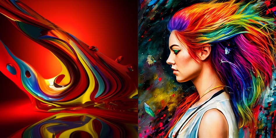 AI Art on Canvas: A Vibrant Experiment - Justin Wiggins